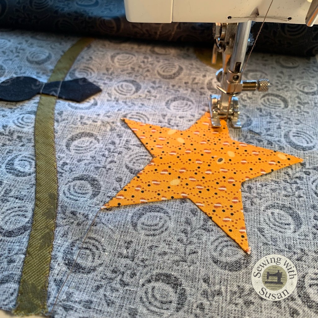 Candy Corn Sampler Quilt-Along Step 13, Awesome Appliqué Continued ...